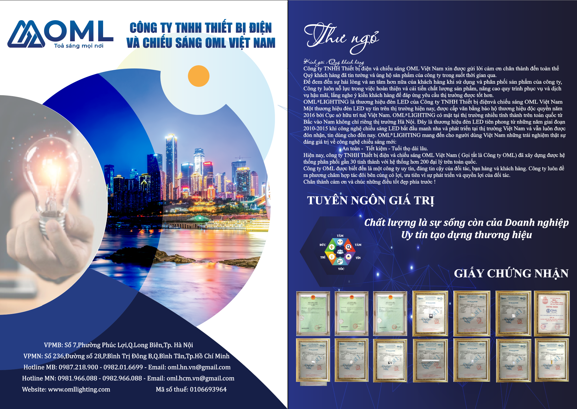 Giới thiệu - Đèn LED OML Lighting